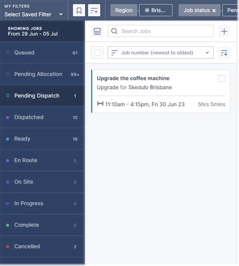 view work status skedulo documentation