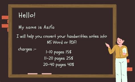 convert your handwritten notes into ms word or pdf by asifa07 fiverr