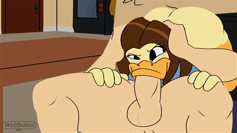 Rule 34 Anatid Animated Anseriform Anthro Avian Balls Bird Deepthroat