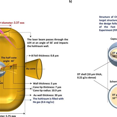 A The Schematic Illustration Of A Cone In Shell Target Inside The