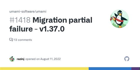Migration Partial Failure V Issue Umami Software Umami GitHub