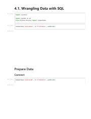Wrangling Data With SQL JupyterLab Pdf Wrangling Data With SQL In In