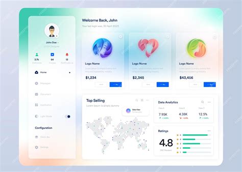 Premium Vector Infographic Dashboard Uiux Design With Graphs Charts