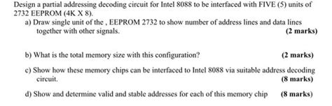 Solved Design A Partial Addressing Decoding Circuit For Chegg