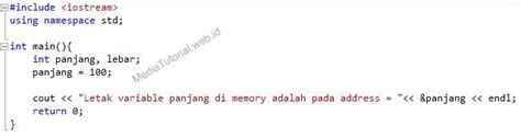c no 10 mengenal pointers reference operator and dan dereference