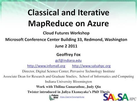 PDF Classical And Iterative MapReduce On Azure Iterate Matrix Vector