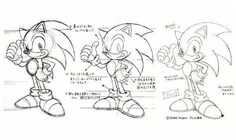Sonic The Hedgehog Model Sheets Traditional Animation Concept Art Art Through The Ages