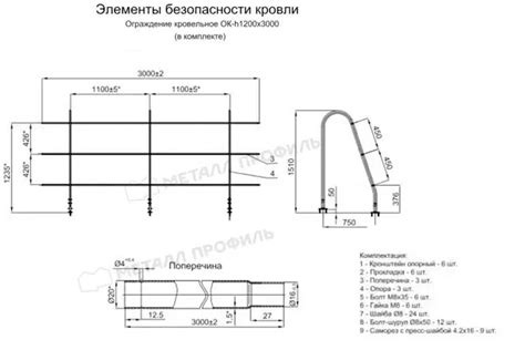 Ограждение кровельное