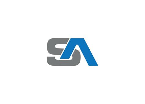 Sa Modelo De ícone De Vetor De Design De Logotipo Moderno Inicial