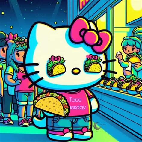 Hello Kitty Taco Tuesday 🌮 In 2024 Hello Kitty Betty Boop Pooh Bear