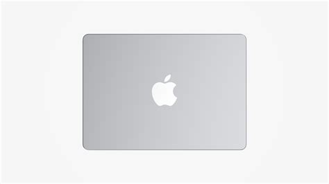 D Apple Macbook Air M Silver Model Turbosquid
