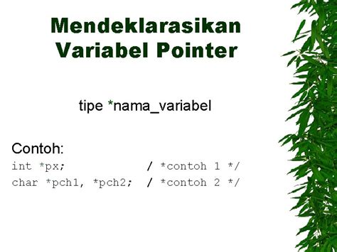 pointer konsep pemrograman konsep dasar pointer variabel pointer