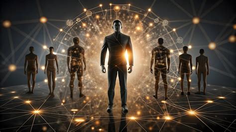 Ethical Ai Elements Concept Abstract Vector Illustration Of Ai Patterns With Symbols Of Ethics