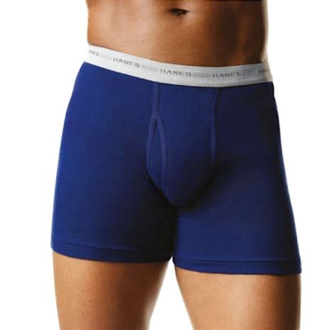 Hanes Mens Boxer Briefs M7349f 4 Pack Basics By Mail