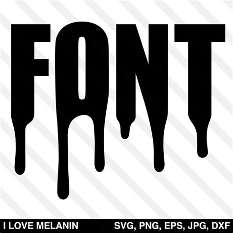 Drip Font Svg Font Digital Lettering Alphabet Print Fonts