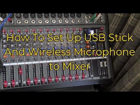 How To Set Up Usb Stick To Audio Mixerdepusheng Da12