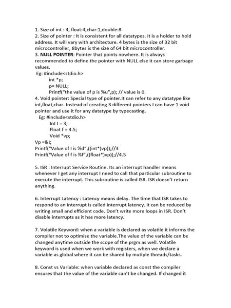 Embedded C Pdf Pointer Computer Programming Integer Computer Science