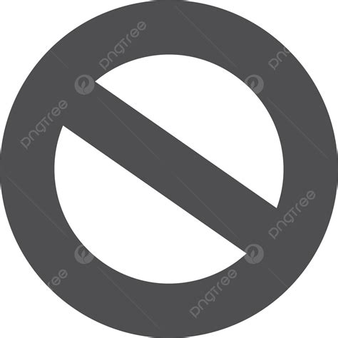 Prohibited Emblem Black Restriction Symbol With Denial Of Access Sign Vector Forbidden Icon