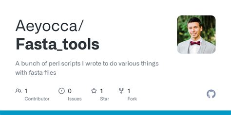 Github Aeyocca Fasta Tools A Bunch Of Perl Scripts I Wrote To Do Various Things With Fasta Files