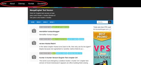 Cara Membuat Tombol Navigasi Menu Laman Pada Blog Motivasi Done