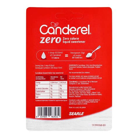 Order Canderel Zero Calorie Liquid Sweetener 200 Drops 10ml Online At Special Price In