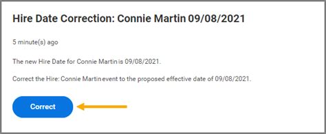 Request Worker Start Date Correction