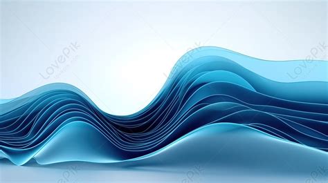 광범위한 블루 웨이브 아트워크 배경에 메시지를 통합할 수 있는 공간을 갖춘 뛰어난 3d 일러스트레이션 웨이브 배경 파란색 그림 배경 아트 워크 배경 이미지 Hd