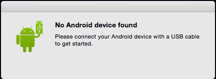 No Android Device Found Android File Transfer App Mac OS X Code Care
