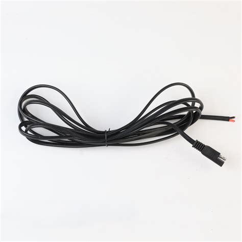 Black Sae Flat Cable Tail With Tin Battery Charger Extension Cable