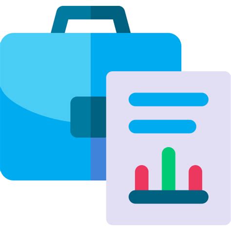 Briefcase Basic Rounded Flat Icon