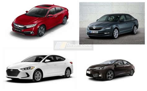 2019 Honda Civic Vs Hyundai Elantra Vs Skoda Octavia Vs Toyota Corolla Altis Specification