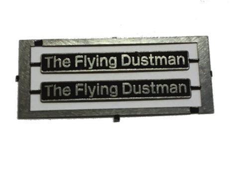 66783 The Flying Dustman Etched Nameplate N Biffa Rainbow Railways