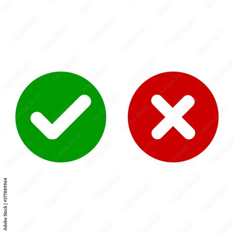 Vector Set Of Flat Design Check Marks Icons 8 Different Variations Of