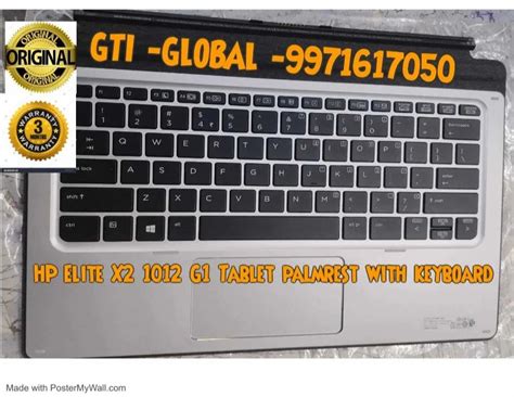 HP Elite X2 1012 G1 Tablet Palmrest With Keyboard At 3500 Piece Laptop Touchpad In New Delhi