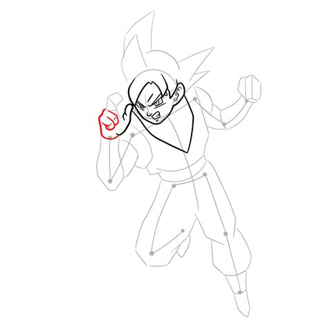 How To Draw Goku Super Saiyan God Step By Step Sketchok