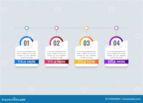 Business Presentation And Information Chart Flow Diagram Vector With Colorful Shapes Office