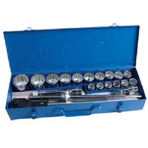 34 Drive 12 Points Mm Chrome Socket Set Aik Lee Industries Supply