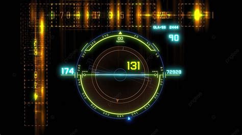 futuristic technological interface3d illustration of a hud interface