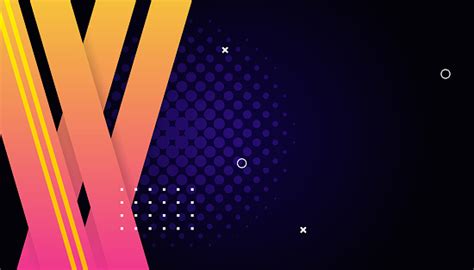 스트라이프가 있는 현대 블루 옐로우 오렌지 추상적 배경 동적 추상 힙스터 기하학적 배경 포스터 미래 기술 네트워크 벡터 일러스트 텍스처 디자인 포스터 배너 0명에 대한 스톡