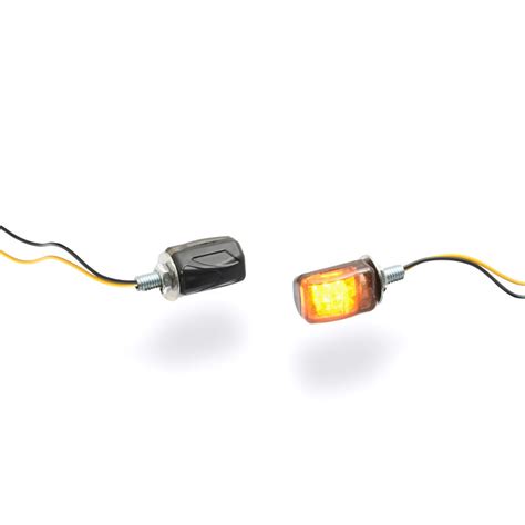 Mini Led Blinker Schwarzece Für Motorrad Enduro Fighter Cruiser Tour