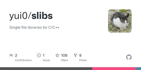 GitHub Yui Slibs Single File Libraries For C C