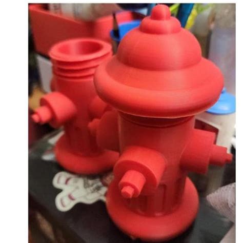 Mini Fire Hydrant 3d Print Stl File Fire Hydrant Figurine Etsy