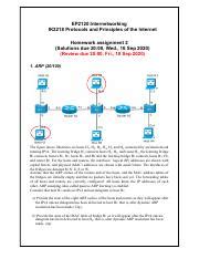 Homework Pdf EP Internetworking IK Protocols And Principles Of The Internet Homework