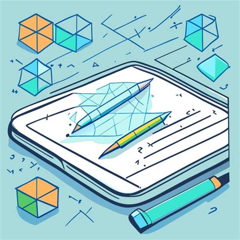 Premium Vector Drawing Representing Math Tasks Vector Illustration