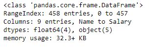 Python pandas dataframe info 码农参考