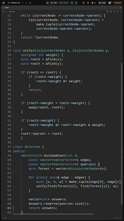 🎀leetcode Problem 3108🎀 Minimum Cost Walk In Weighted Graph Youtube