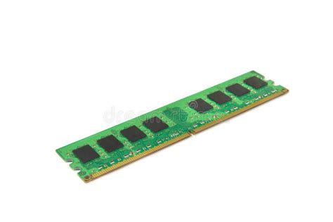Computer Ddr Ram Memory Module Isolated On White Background Stock Image