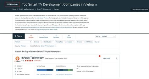 Inapps Technology On Linkedin Inapps Smarttvapp Clutchtop1 Techsuccess Innovation Milestone