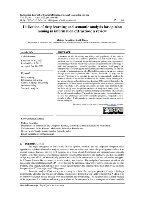 Pdf Utilization Of Deep Learning And Semantic Analysis For Opinion