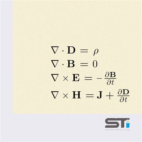 The Maxwell Heaviside Equations St Theresa Industries